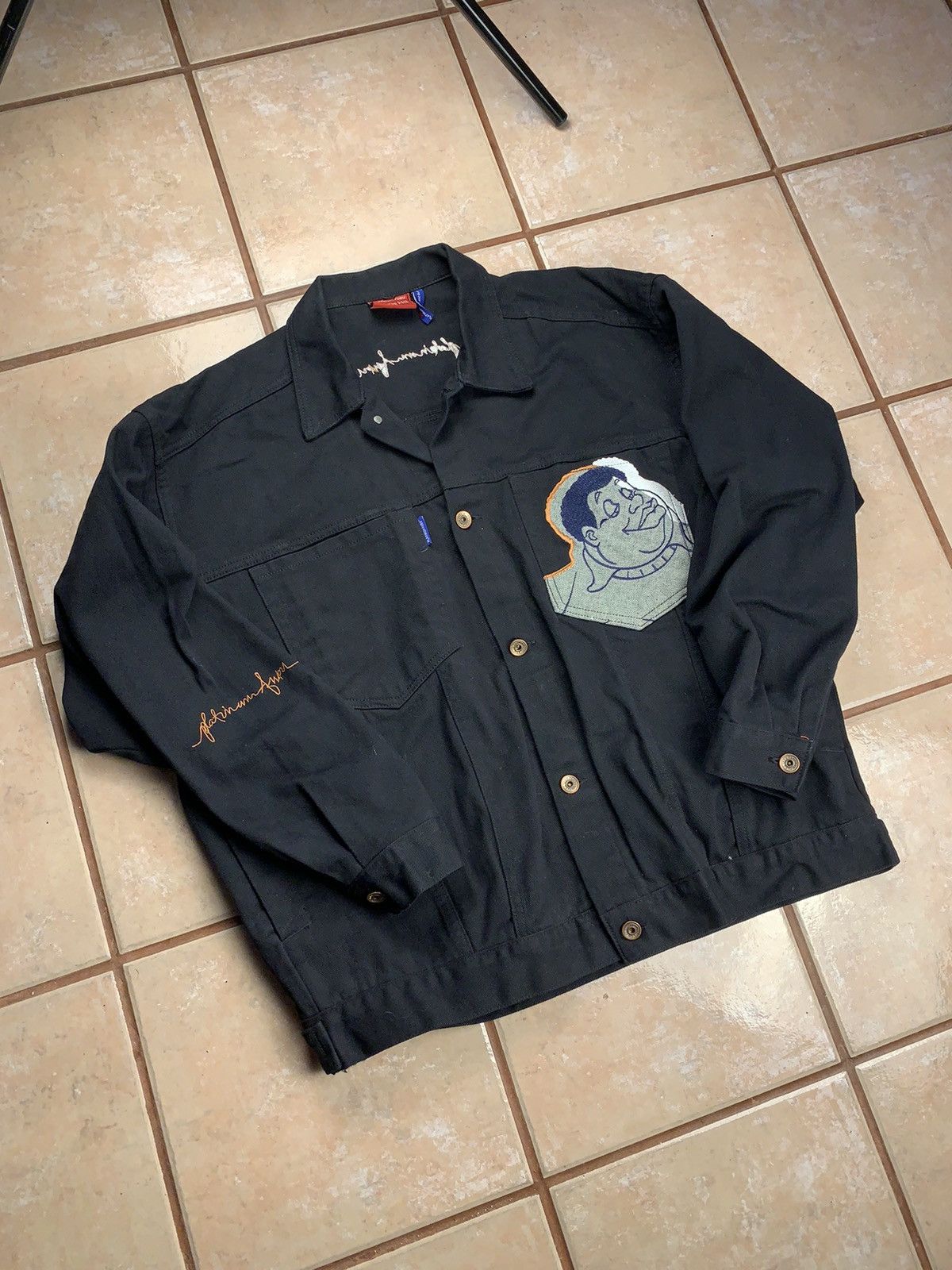 Vintage Platinum Fubu Fat Albert 2001 collection Black Jean Jacket ...
