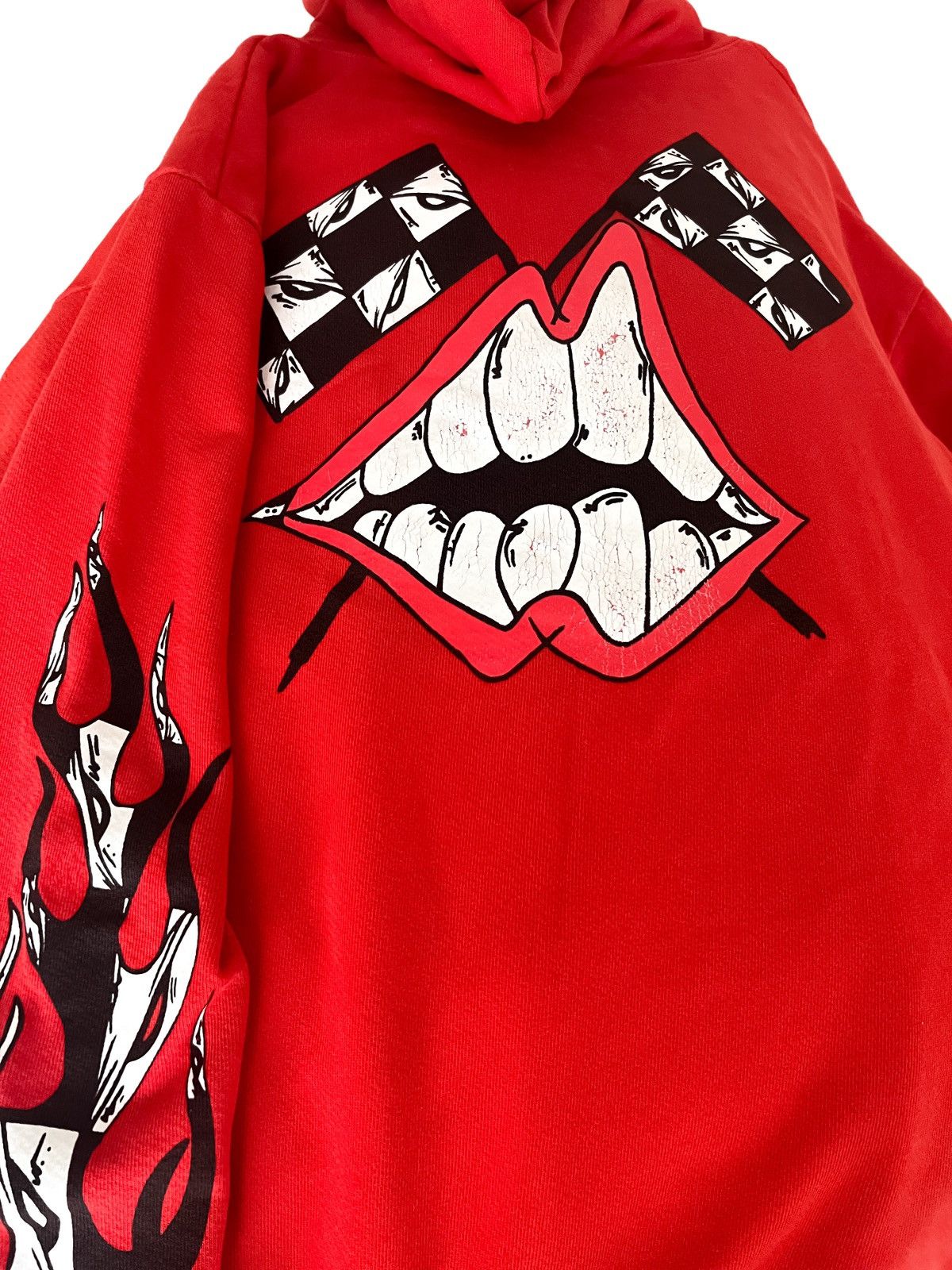 Chrome Hearts × Matty Boy Chrome Hearts Matty Boy Red Chomper Hoodie ...
