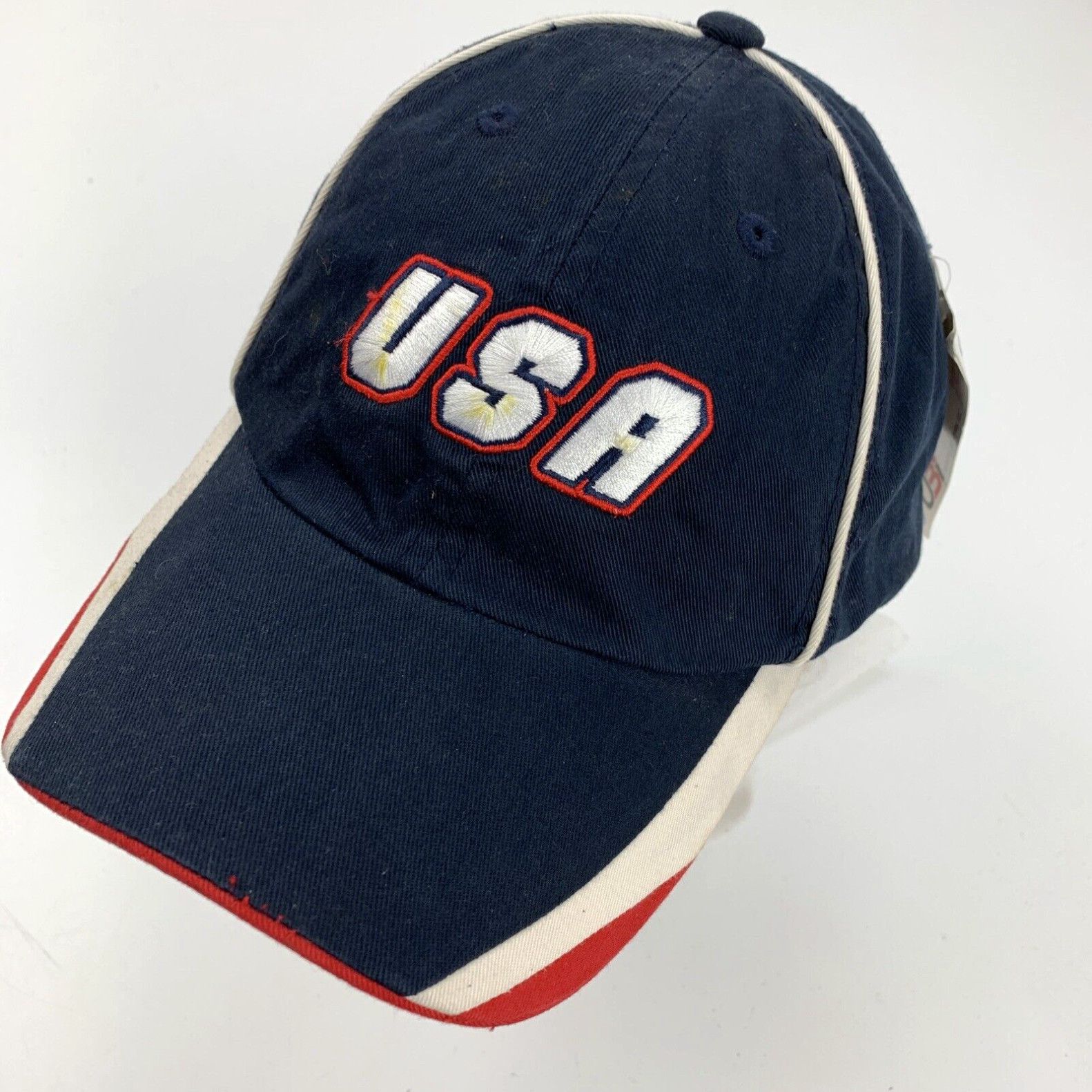 Vintage USA Red White Blue Ball Cap Hat Adjustable Baseball | Grailed