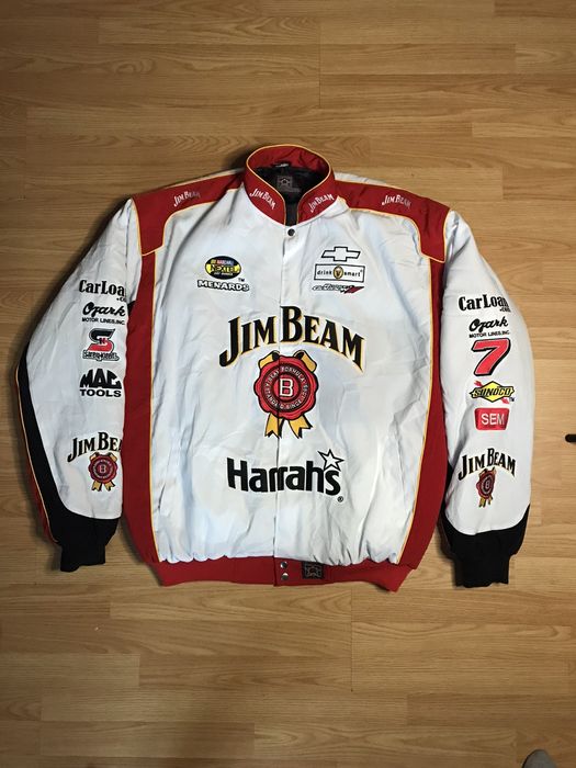 Vintage OFFICIAL NASCAR ROBBY GORDON JIM BEAM RACING TEAM JACKET | Grailed