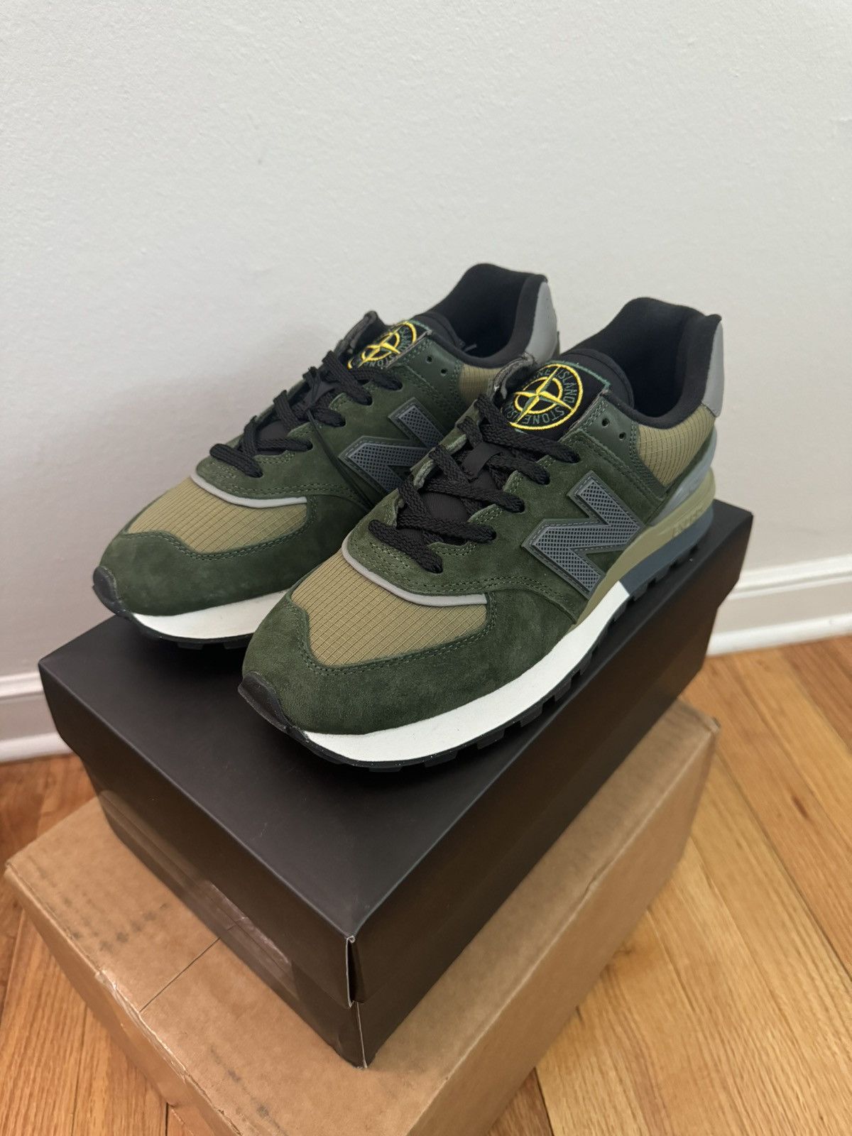 New Balance × Nike × Stone Island Stone Island X New Balance 574 Legacy ...