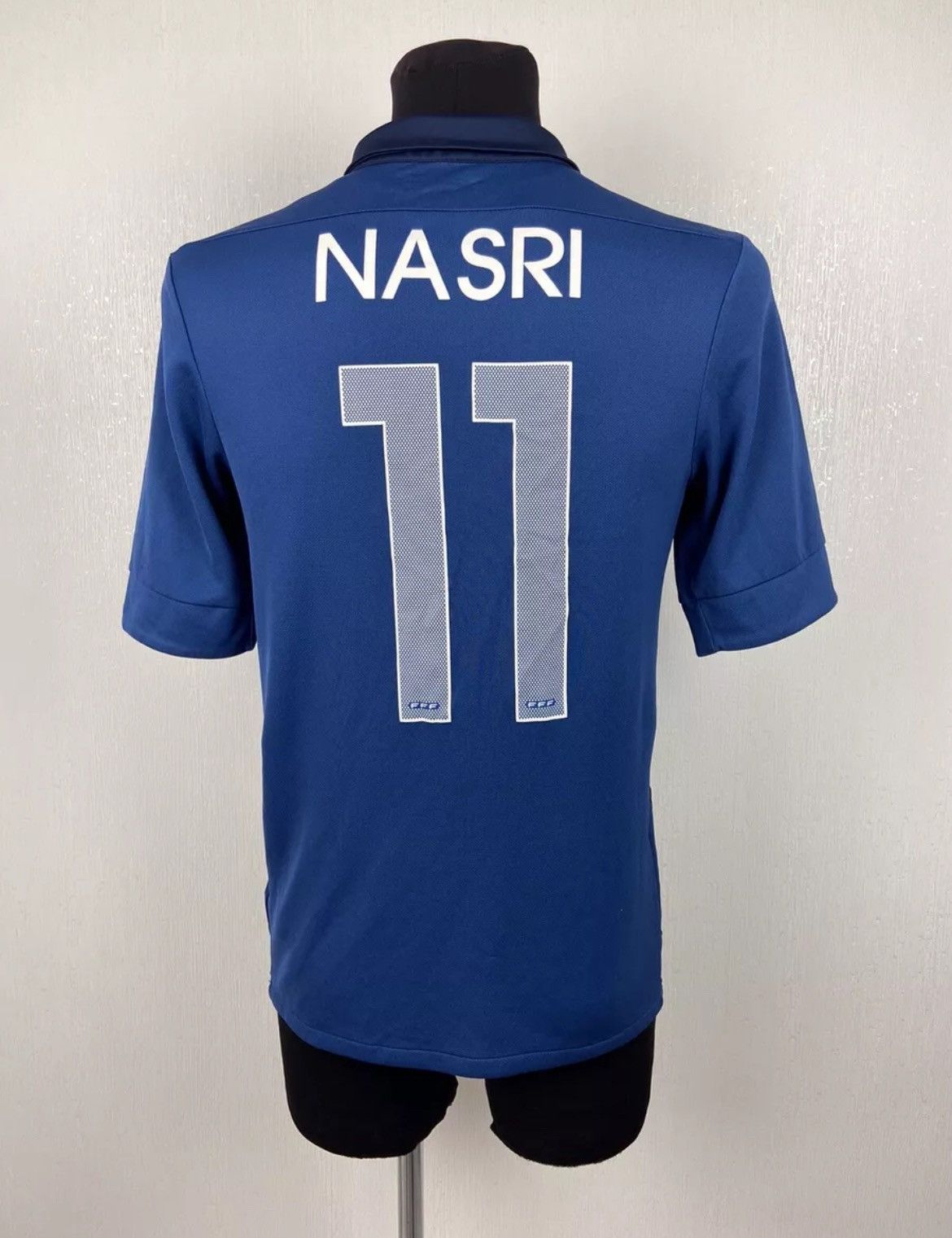 Nike × Vintage NIKE FRANCE 2011 #11 NASRI SOCCER JERSEY 406302-405 SIZE ...