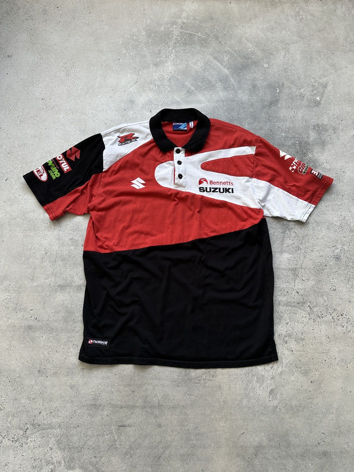 Vintage SUZUKI RACING MOTUL POLO TEE SHIRT | Grailed