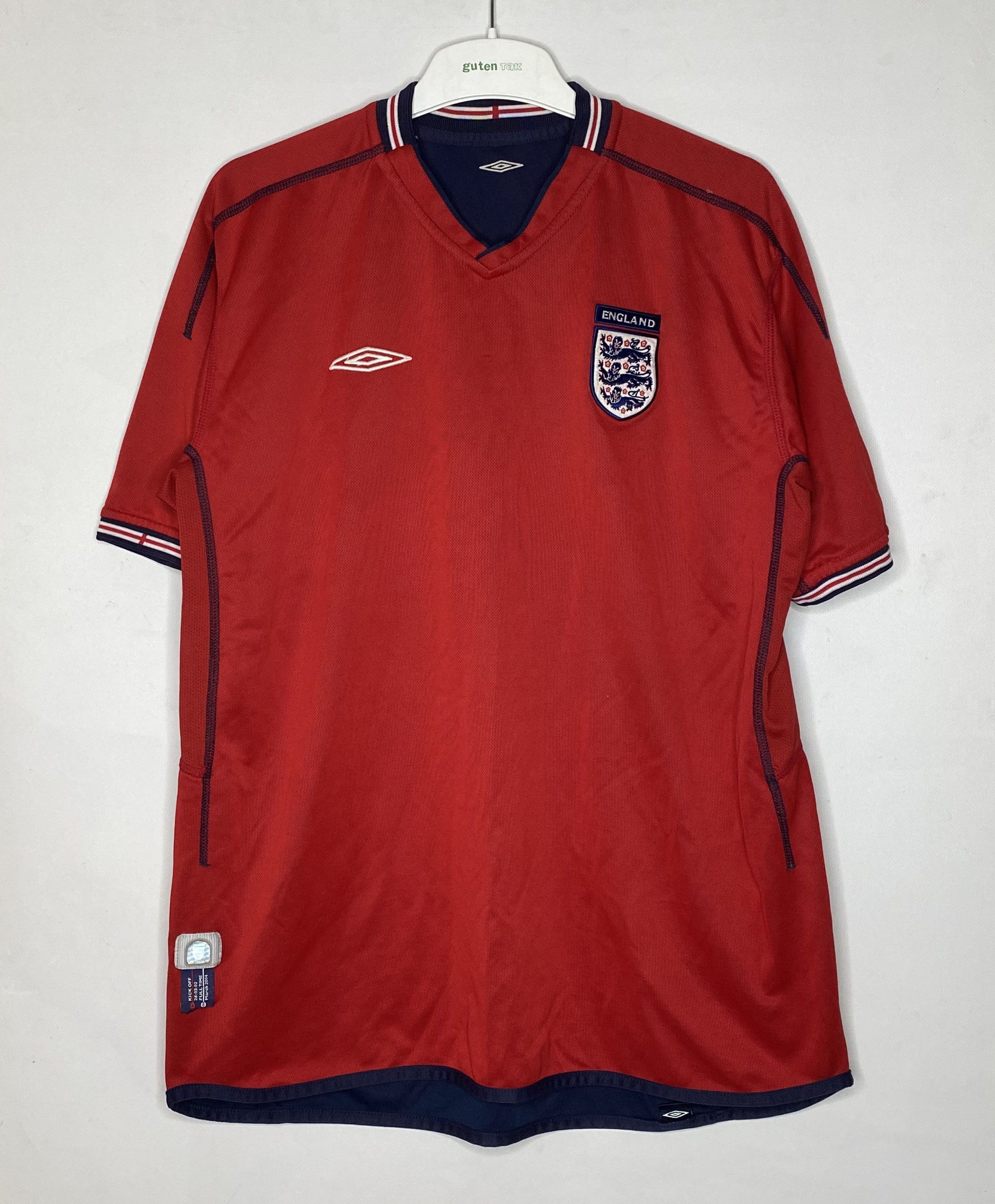Fifa World Cup × Soccer Jersey × Umbro ENGLAND TEAM 2002 2004 AWAY ...