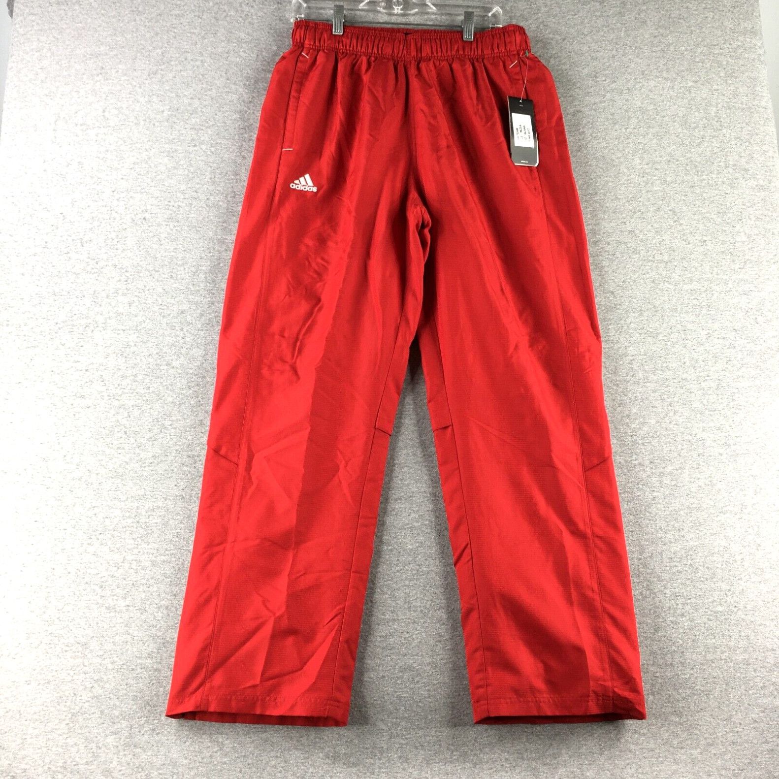 Adidas Adidas Track Pants Mens Large Red White Track Swishy Team Issue ...