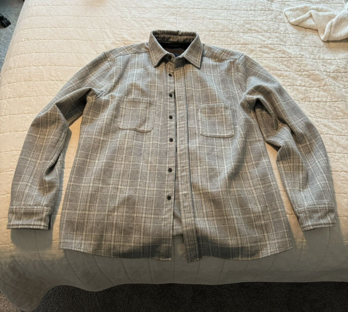 Richie Le Collection Grey Oversized Premium Brushed Flannel | Grailed