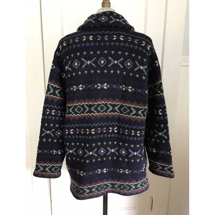 Ralph Lauren POLO RALPH LAUREN Hand Knit Southwestern Wool Aztec Shawl | Grailed