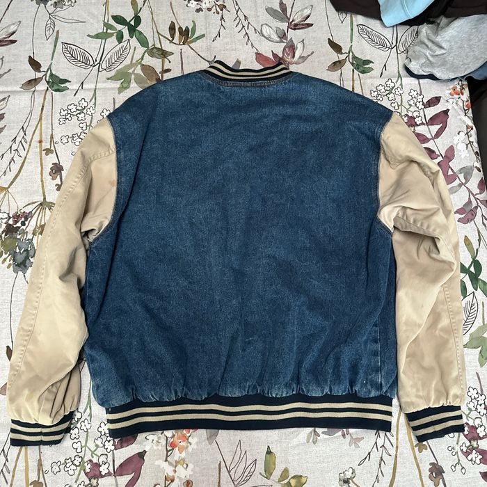 Vintage Denim Varsity Jacket | Grailed
