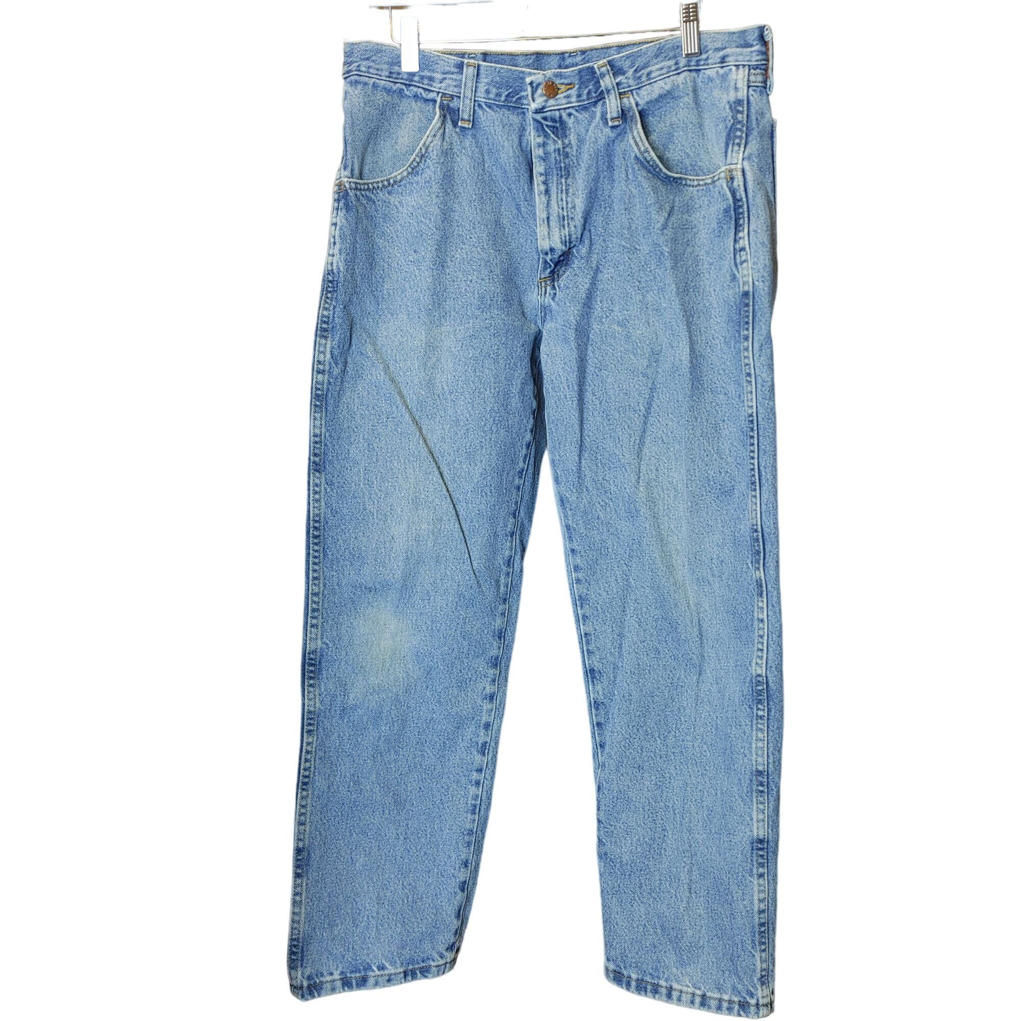 Rustler Rustler Men's Light Washed Blue Straight Leg Jeans 34 X 29 ...