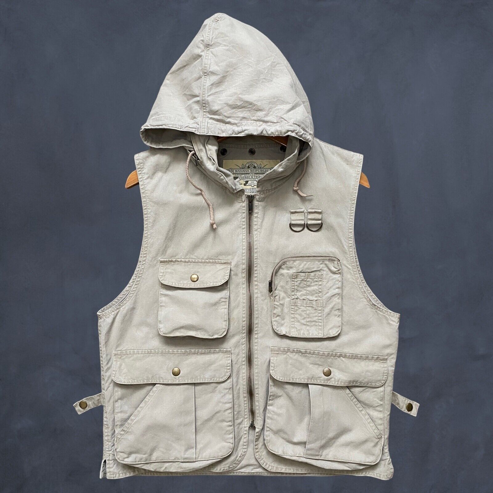 Banana Republic × Japanese Brand × Vintage 1980s Banana Republic Vest Explorer Tactical ...