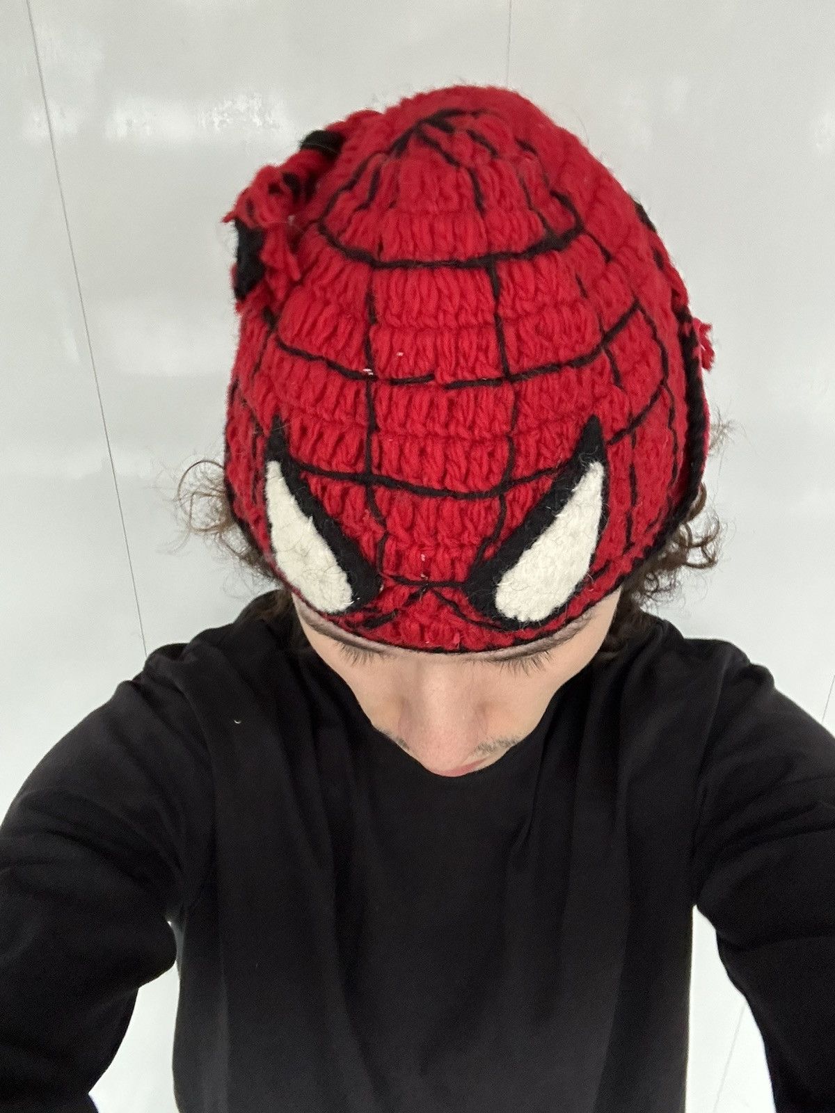 Vintage Y2k Spider Man Ushanka Beanie Hat Eye Big Logo 00s | Grailed