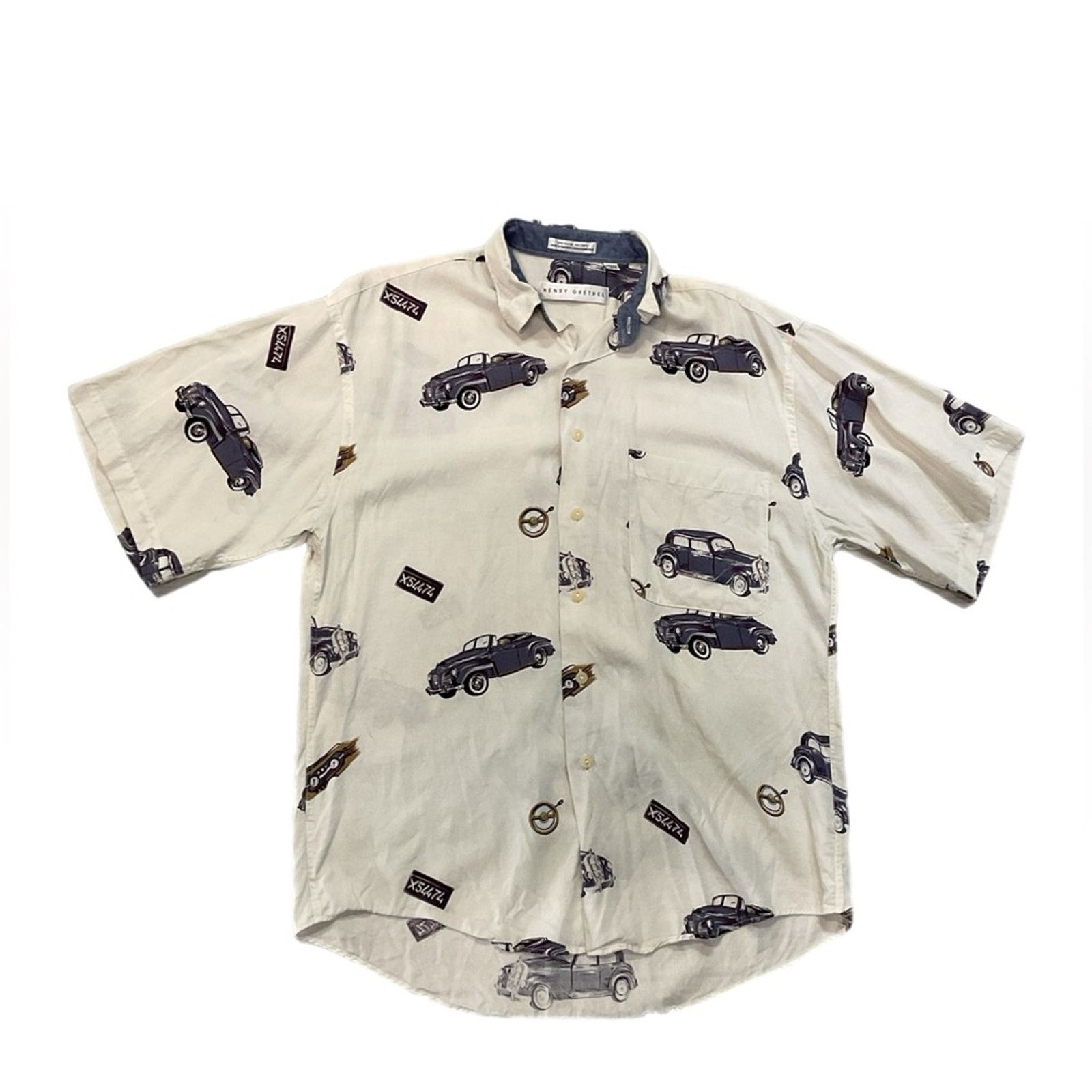 Henry Grethel Henry Grethel vintage car collar shirt | Grailed