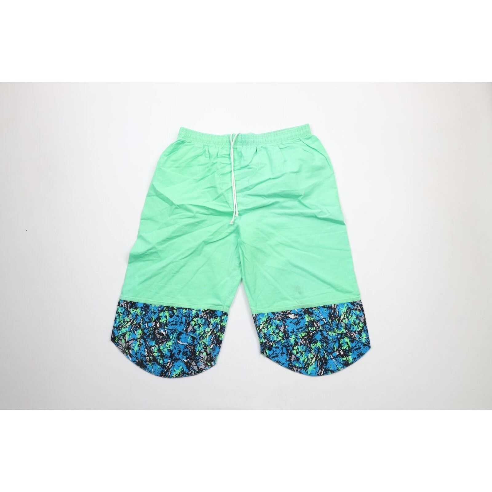 Vintage Vintage 90s Streetwear Long Fit Abstract Surfing Shorts | Grailed