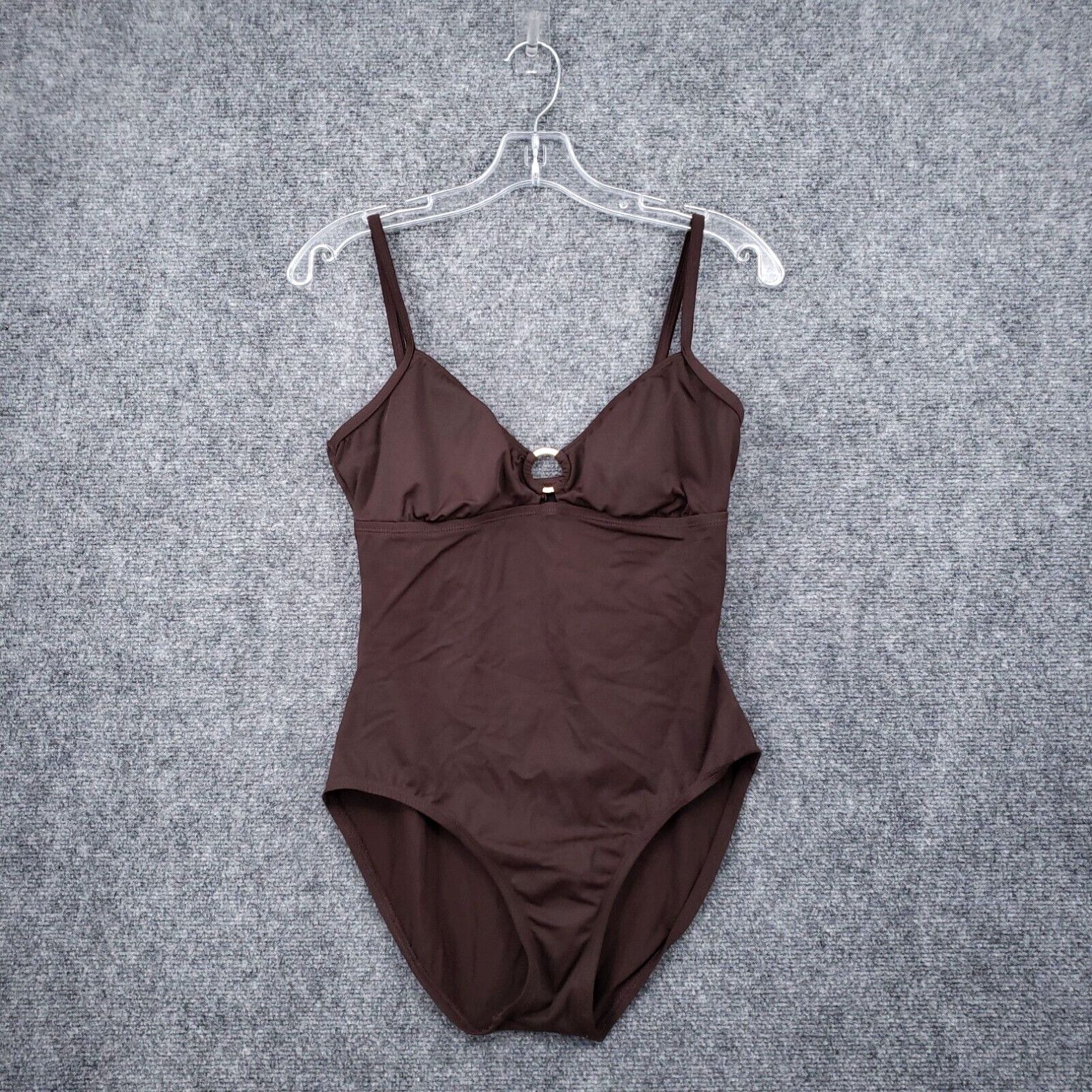 Speedo Speedo Swim Suit Womens 10 Brown One Piece V Neck Swimwear | Grailed