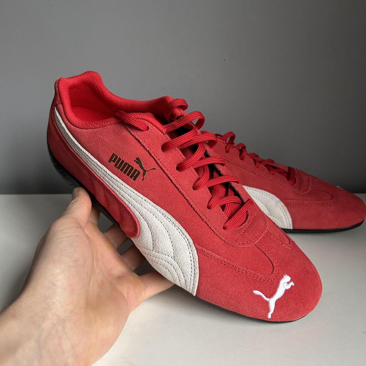 Japanese Brand × Puma Puma Speedcat Red Suede Sneakers | Grailed