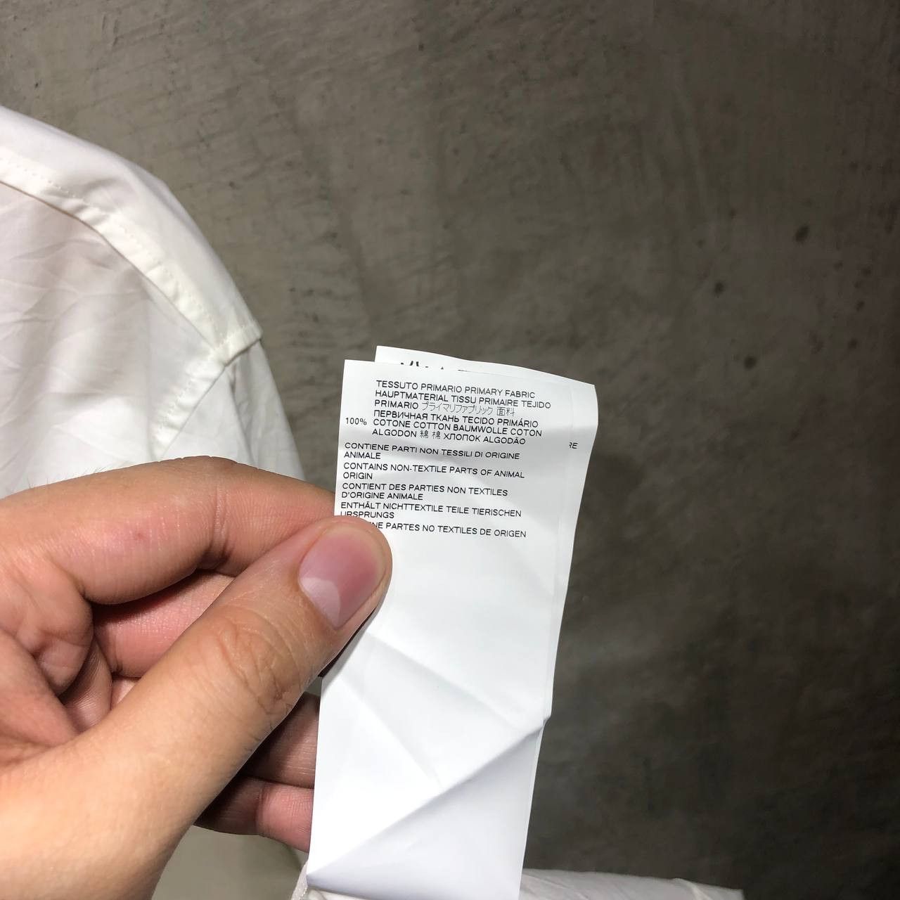 Maison Margiela BNWT Maison Margiela MM6 Label Declaration button down ...