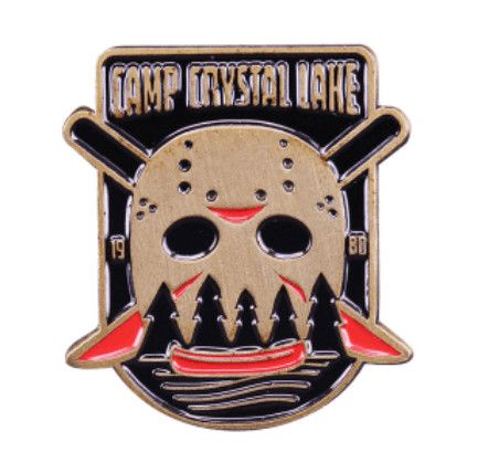 Custom × Movie × Pins Friday The 13th Jason Voorhees Custom Made Enamel ...