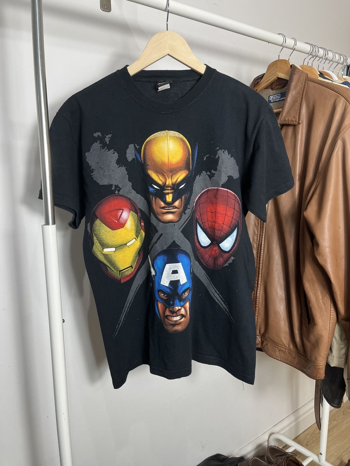 Mad Engine × Marvel Comics MARVEL MAD ENGINE TEE WOLVERINE SPIDERMAN ...