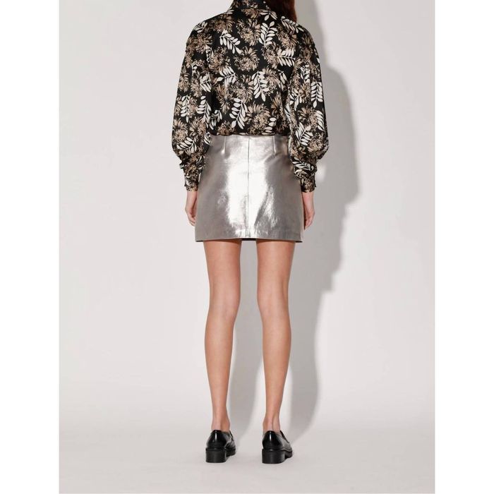 Designer WALTER BAKER Haley Skirt In Silver | Grailed
