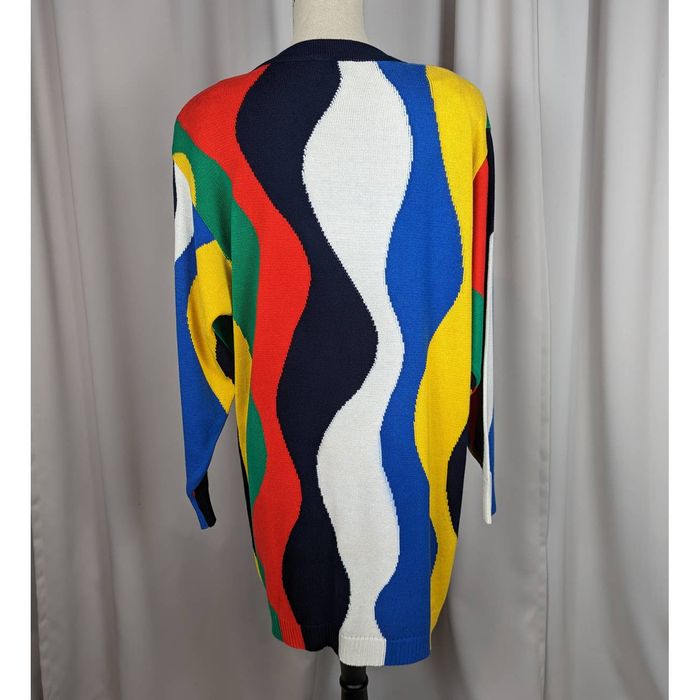 Bode Vintage 80s Bode Long Cardigan Sweater in Primary Colors | Grailed