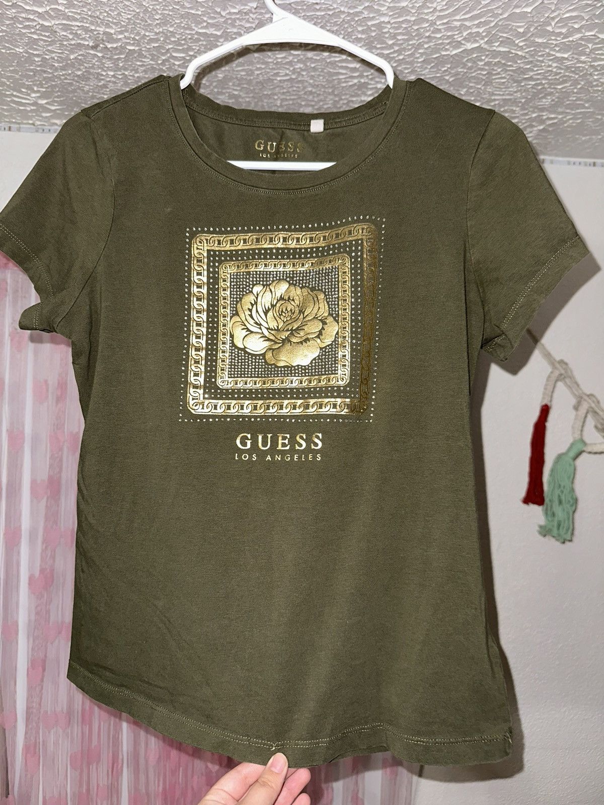 Guess Guess Olive Green Tee | Grailed