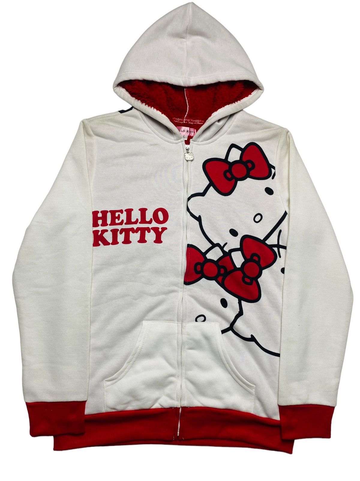 Japanese Brand 2000s Hello Kitty - Iconic Hello Kitty Zip Hoodie | Grailed