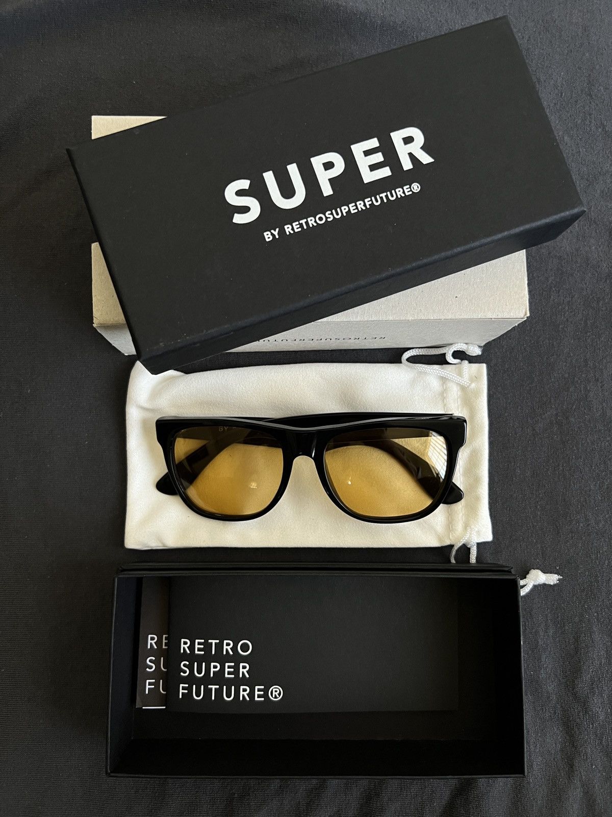 Retrosuperfuture RETROSUPERFUTURE "CLASSIC" MUSTARD SEED / BLACK | Grailed