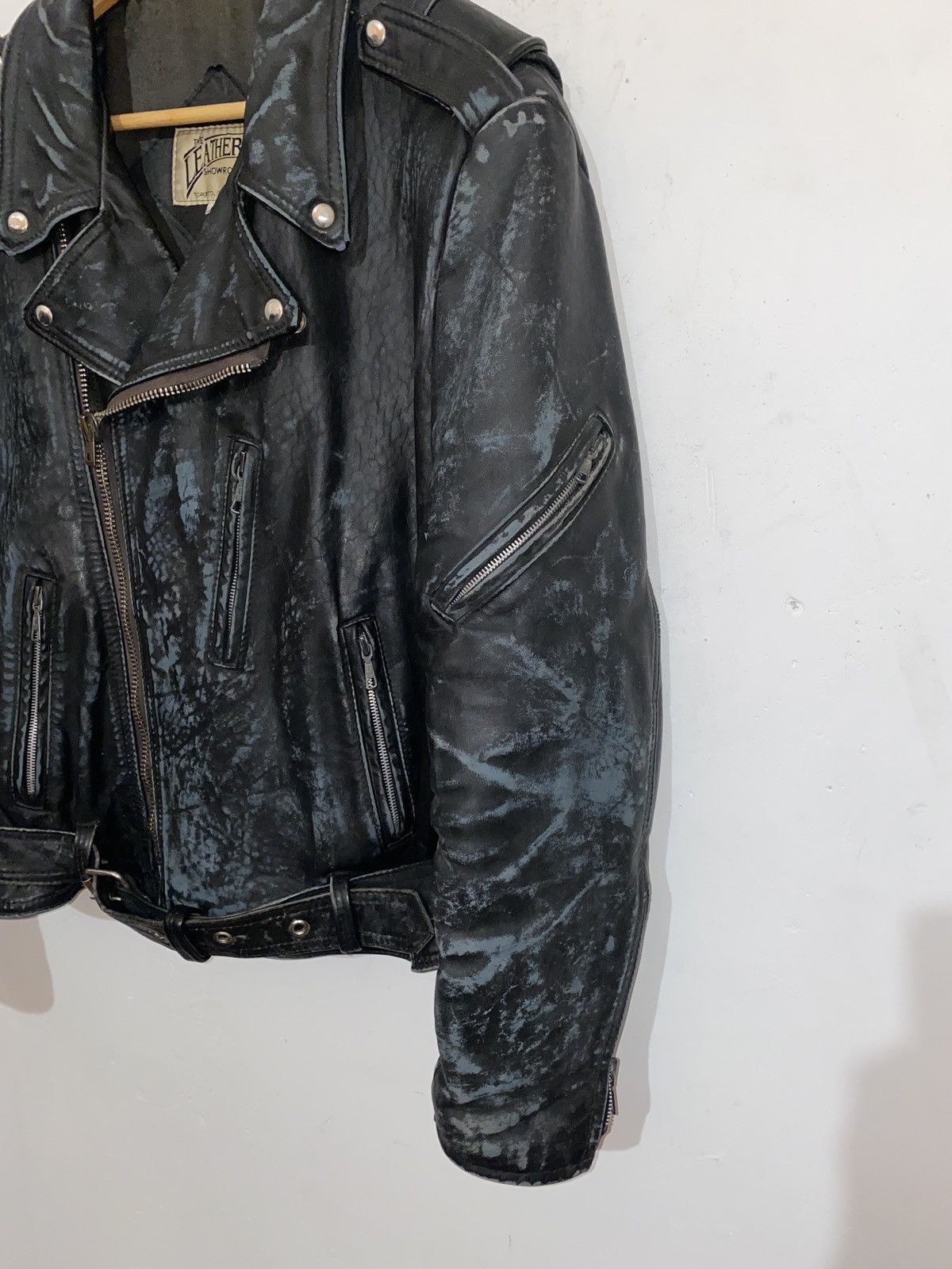 Leather Jacket × Rare × Vintage Rare Vintage True Punk Distressed ...