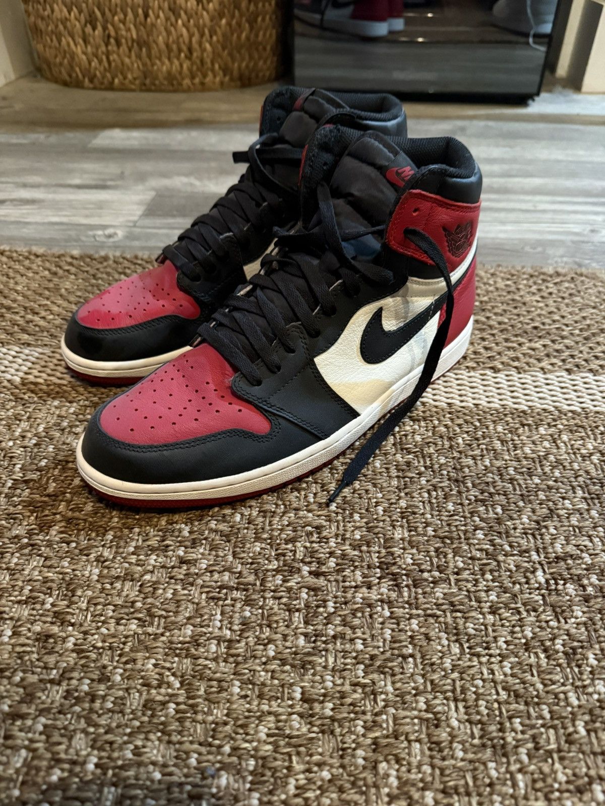 Jordan Brand Nike Air Jordan 1 Retro High Bred Toe Size 11.5 w/ Box ...