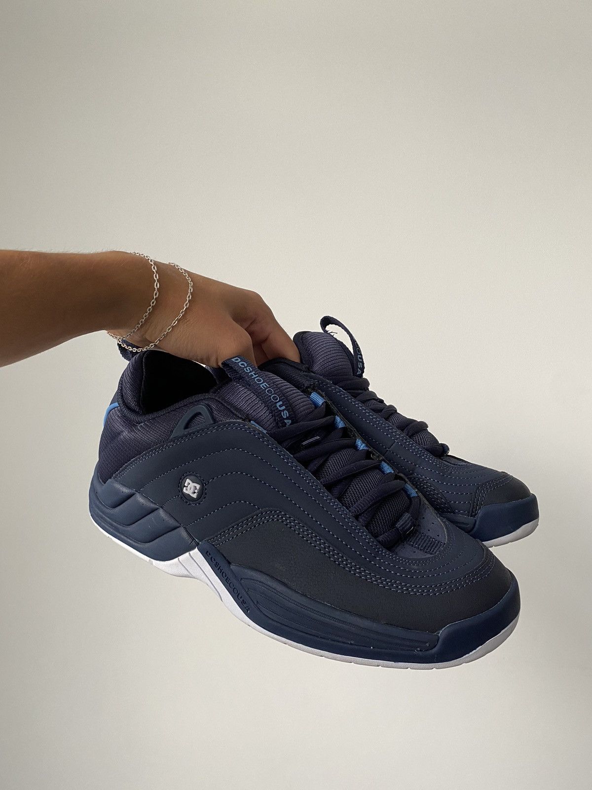 Dc × Streetwear × Vintage DC Shoes Stevie Williams OG Navy Chunky ...