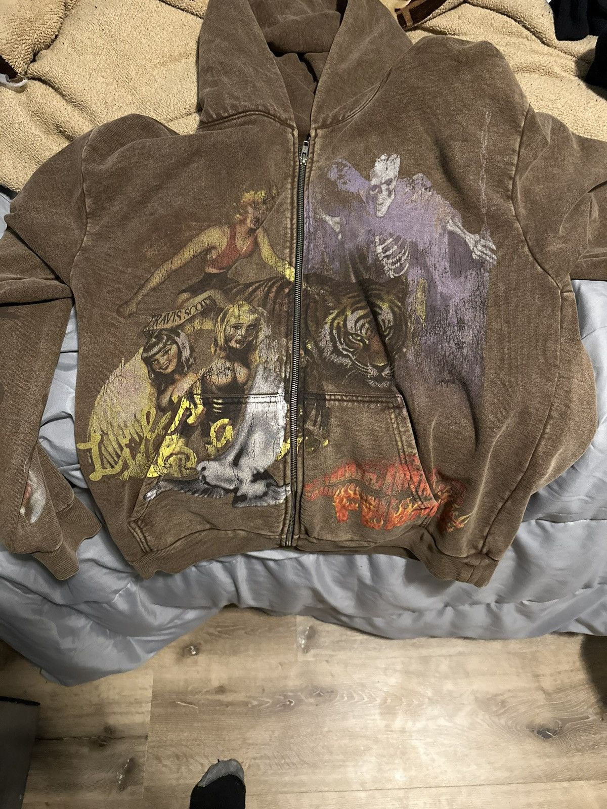 Travis Scott Travis Scott Utopia Merch Zip up | Grailed