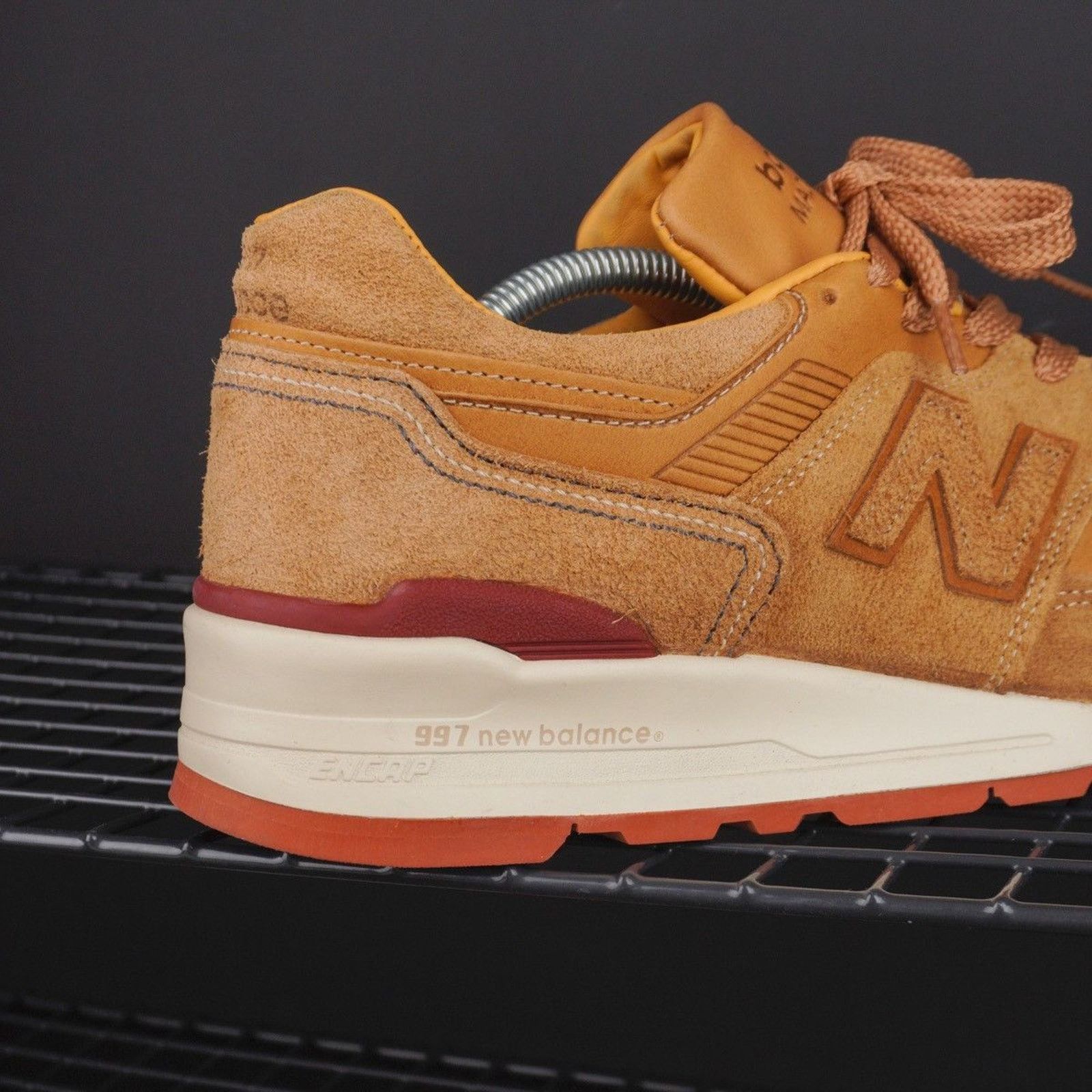 New Balance New balance x red wing shoe horween brown leather sneakers ...