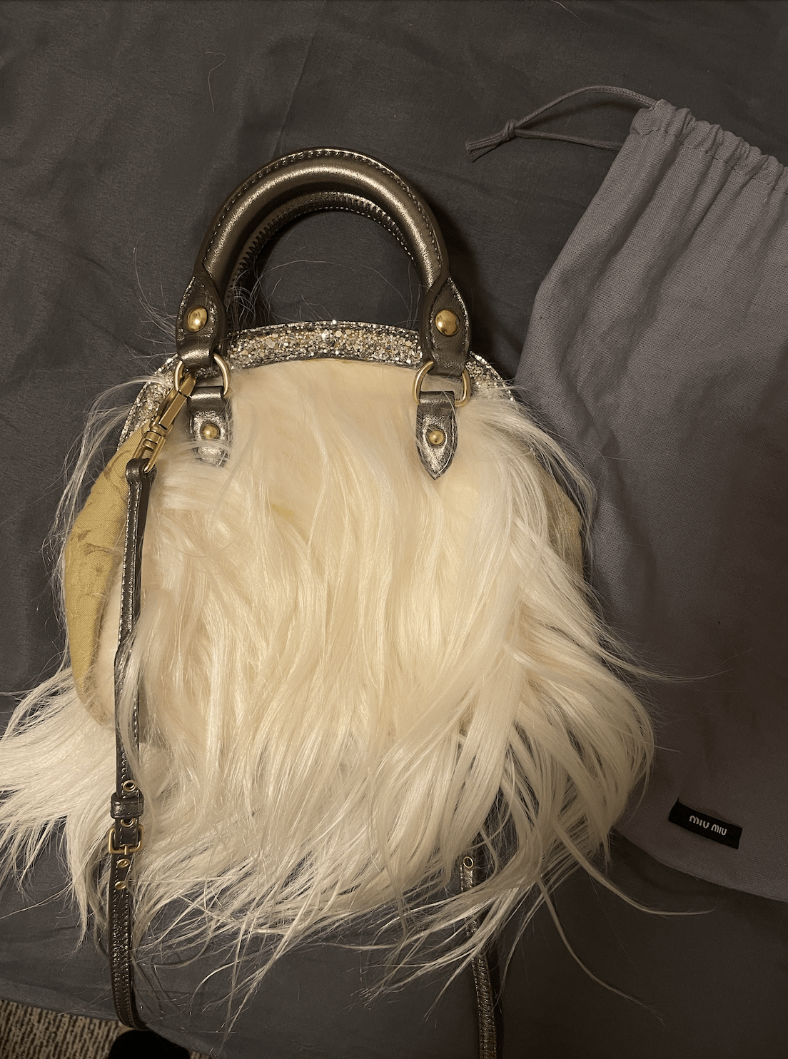 Miu Miu Miu Miu Mongolian Lamb Bag | Grailed