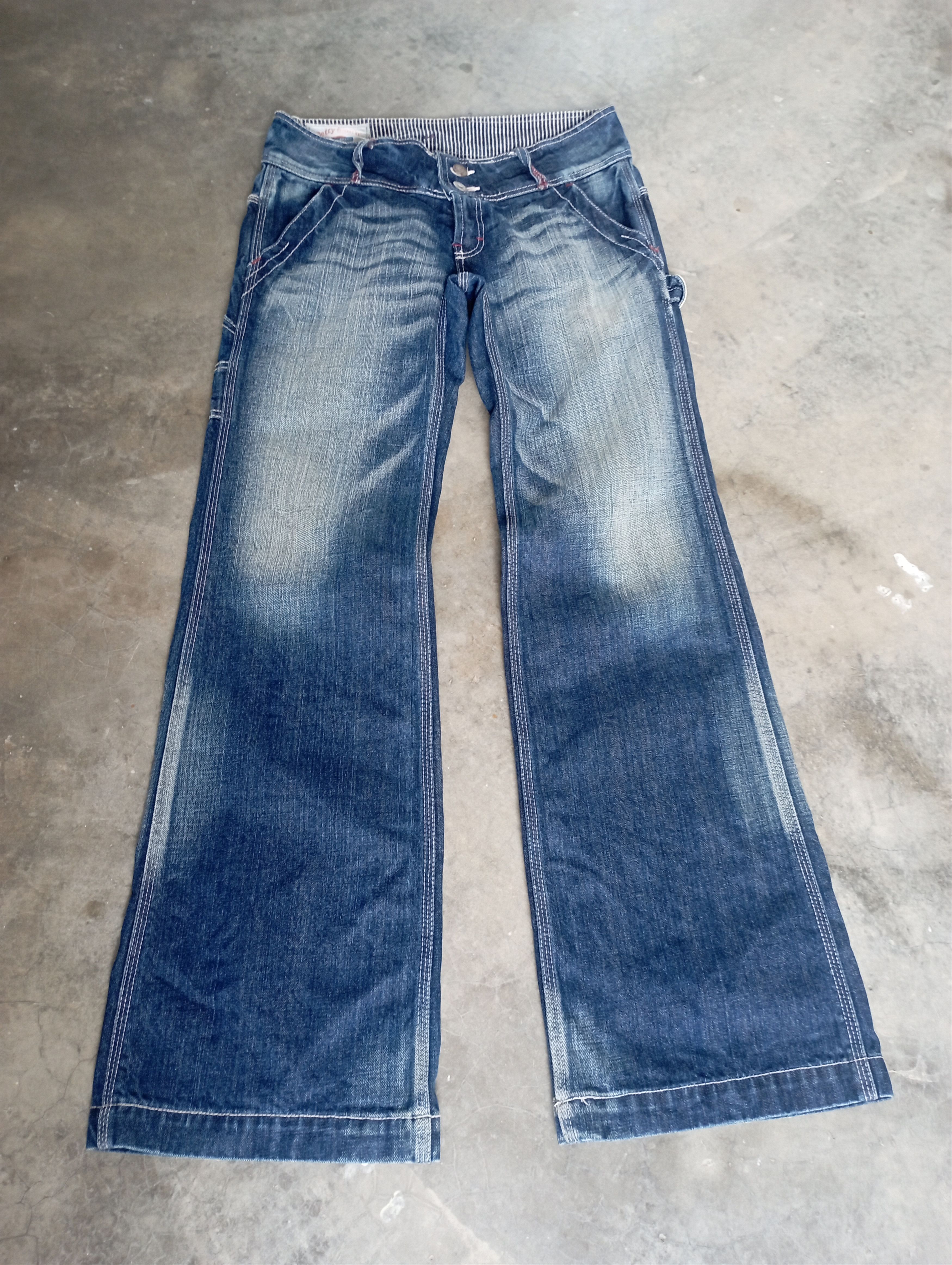 If Six Was Nine × Jean × Jnco Flare Jeans Japanese Betty Smith Buckles ...