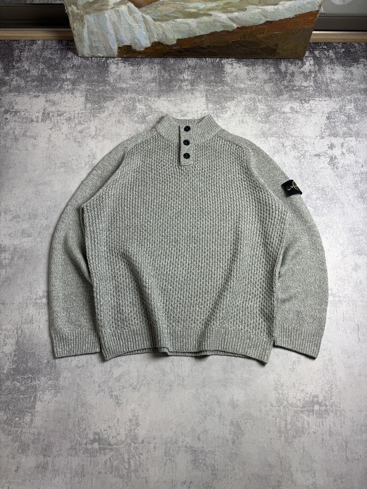 Archival Clothing × Massimo Osti × Stone Island Stone Island Vintage 00s Y2K Knit Rib Stripped ...