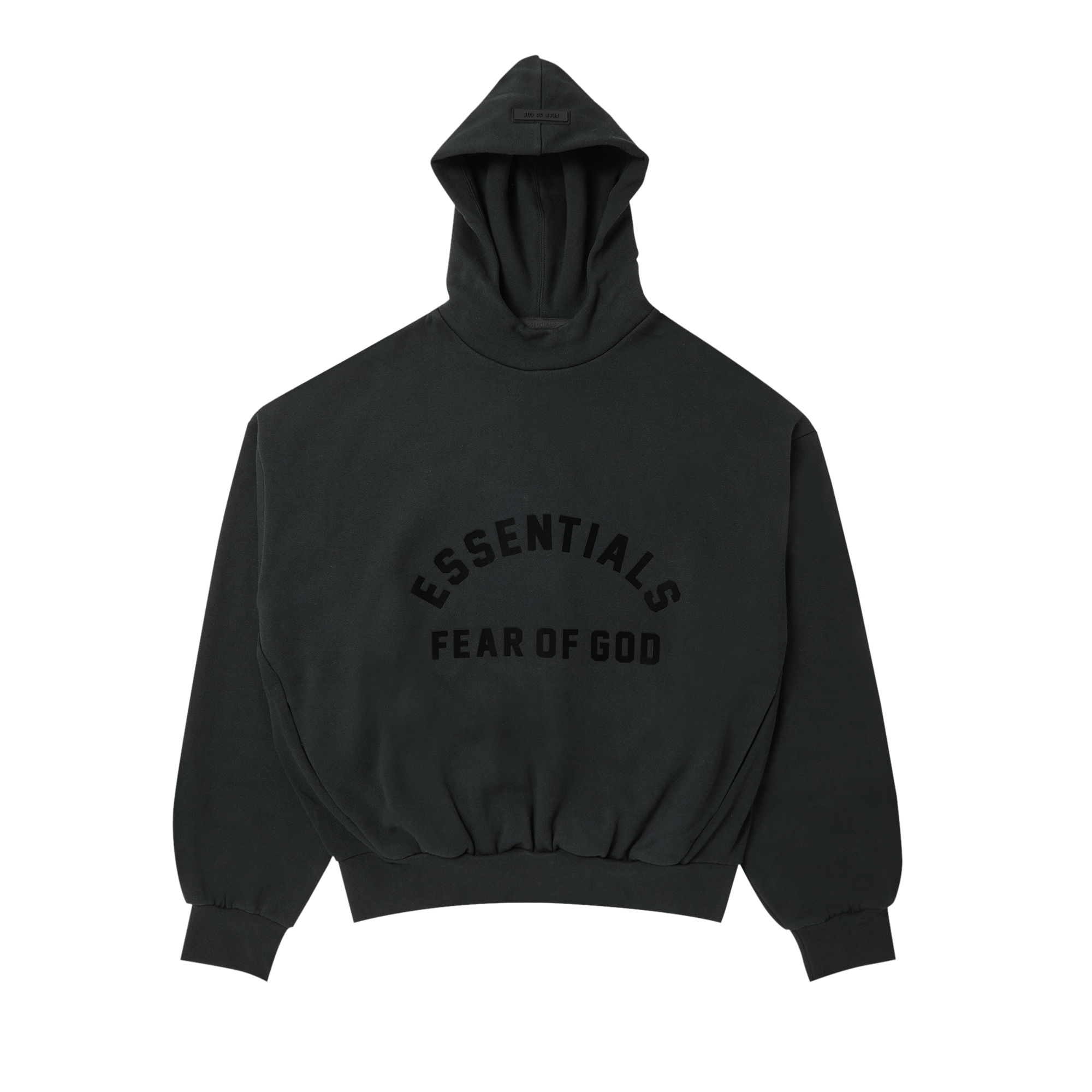 Essentials × Fear of God Fear of God Essentials Hoodie Jet Black | Grailed