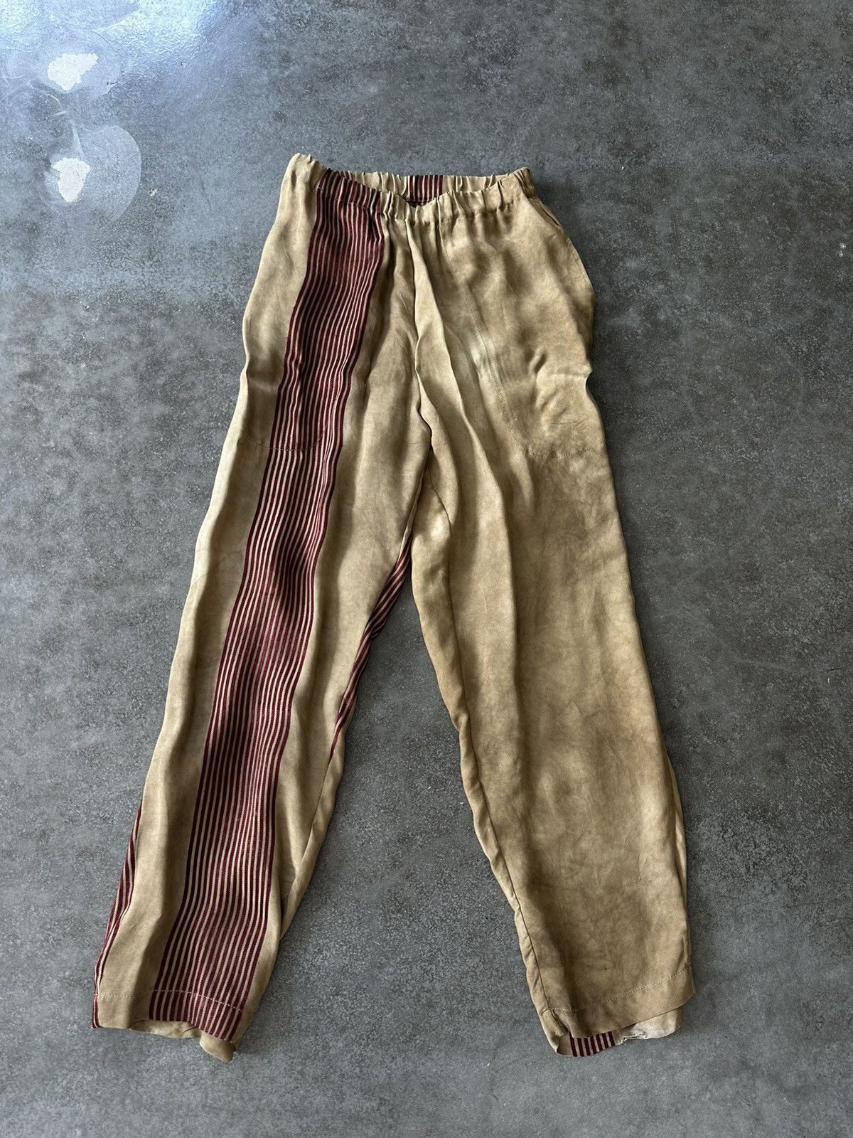 Uma Wang Tan with Red Stripped Pants | Grailed