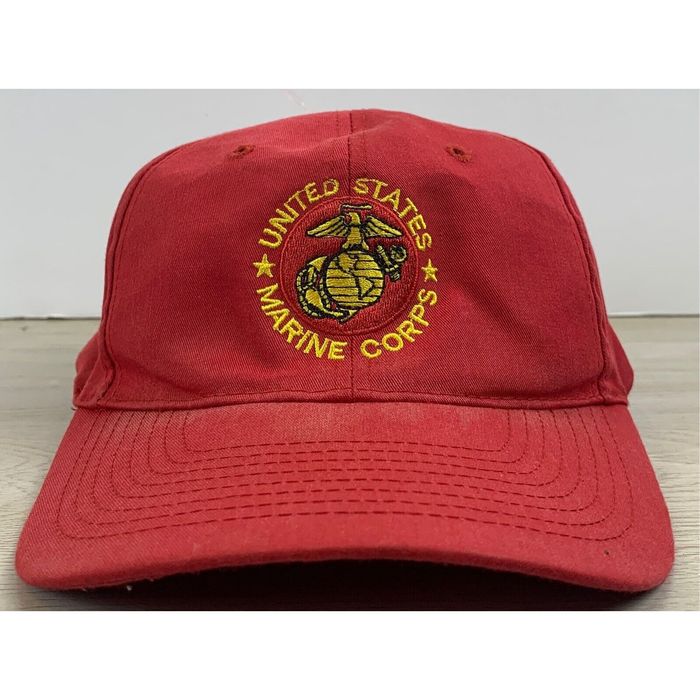 Other United States Marine Corps Hat Red Snapback Hat Adjustable A ...