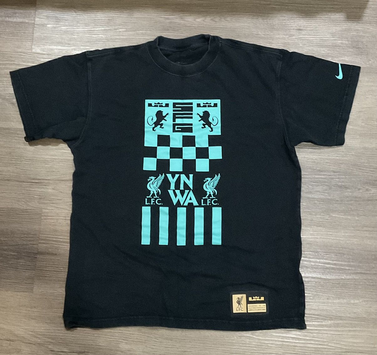 Nike Nike x LeBron James x Liverpool FC Collab T-Shirt - "YNWA" | Grailed