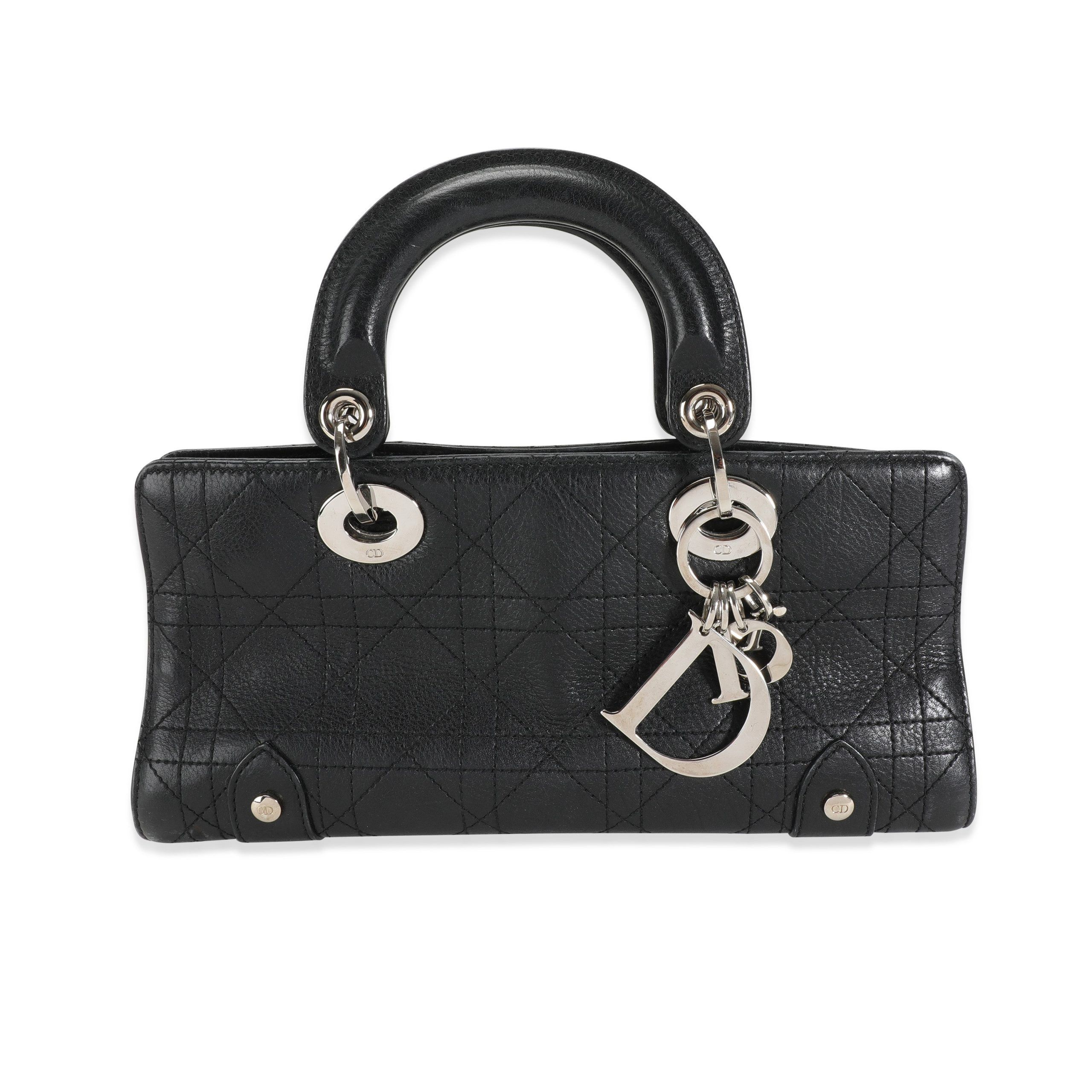 Dior Dior Black Cannage Stitch Leather East/West Lady Dior Bag | Grailed