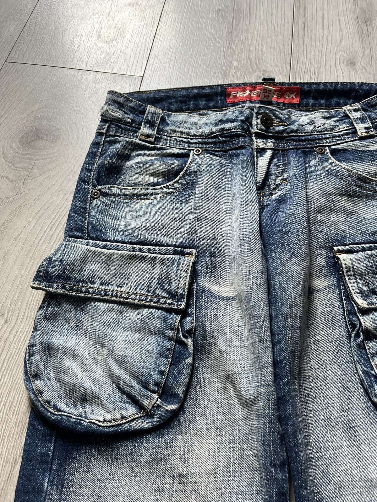 Vintage Vintage baggy wide leg jorts denim shorts skate cargo y2k | Grailed