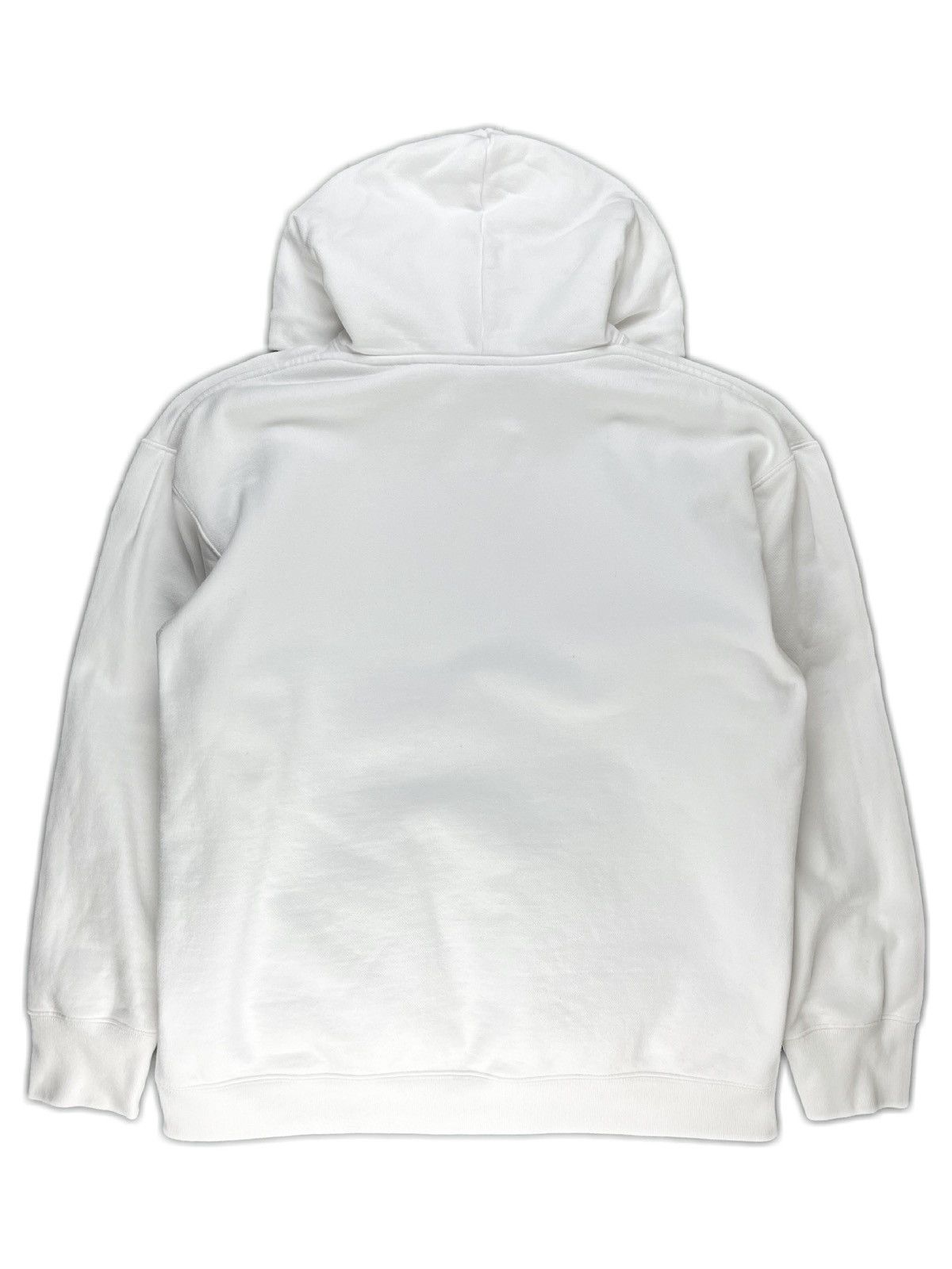 Vetements AW19 Vetements Translation Side Tag Logo Hoodie White | Grailed