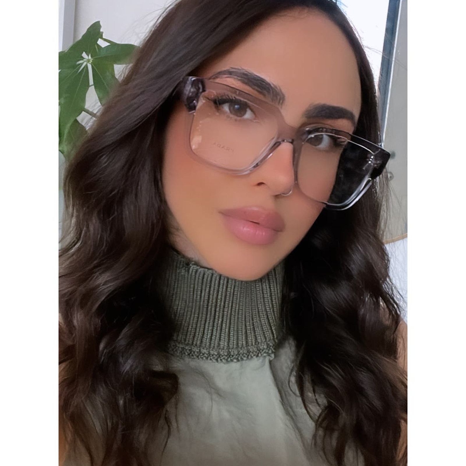 Prada NEW Prada PR08ZV Eyeglasses Frames in Transparent Grey | Grailed