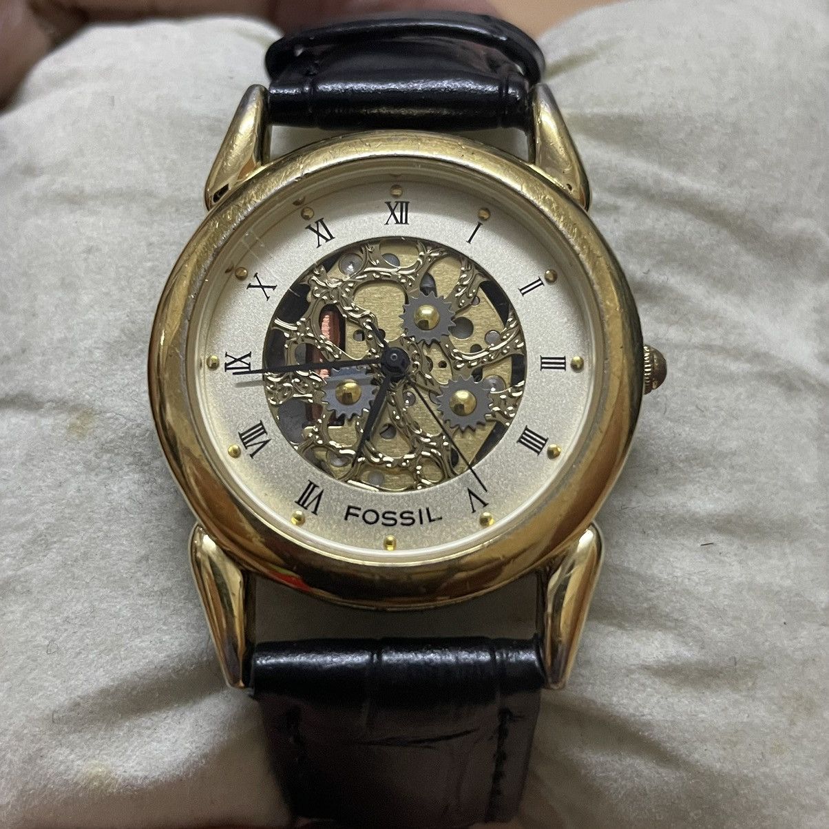 Vintage Fossil SK-01 Skeleton WristWatch Quartz Japan Made | Grailed