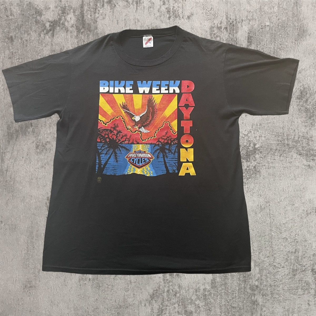 Harley Davidson Harley Davidson 80s Daytona bike week USA single stitch ...