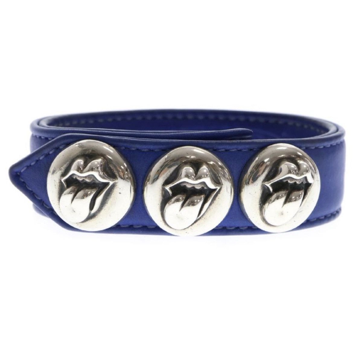 Chrome Hearts The Rolling Stones Chrome Hearts rip tongue leather bracelet Rolling Stones Grailed