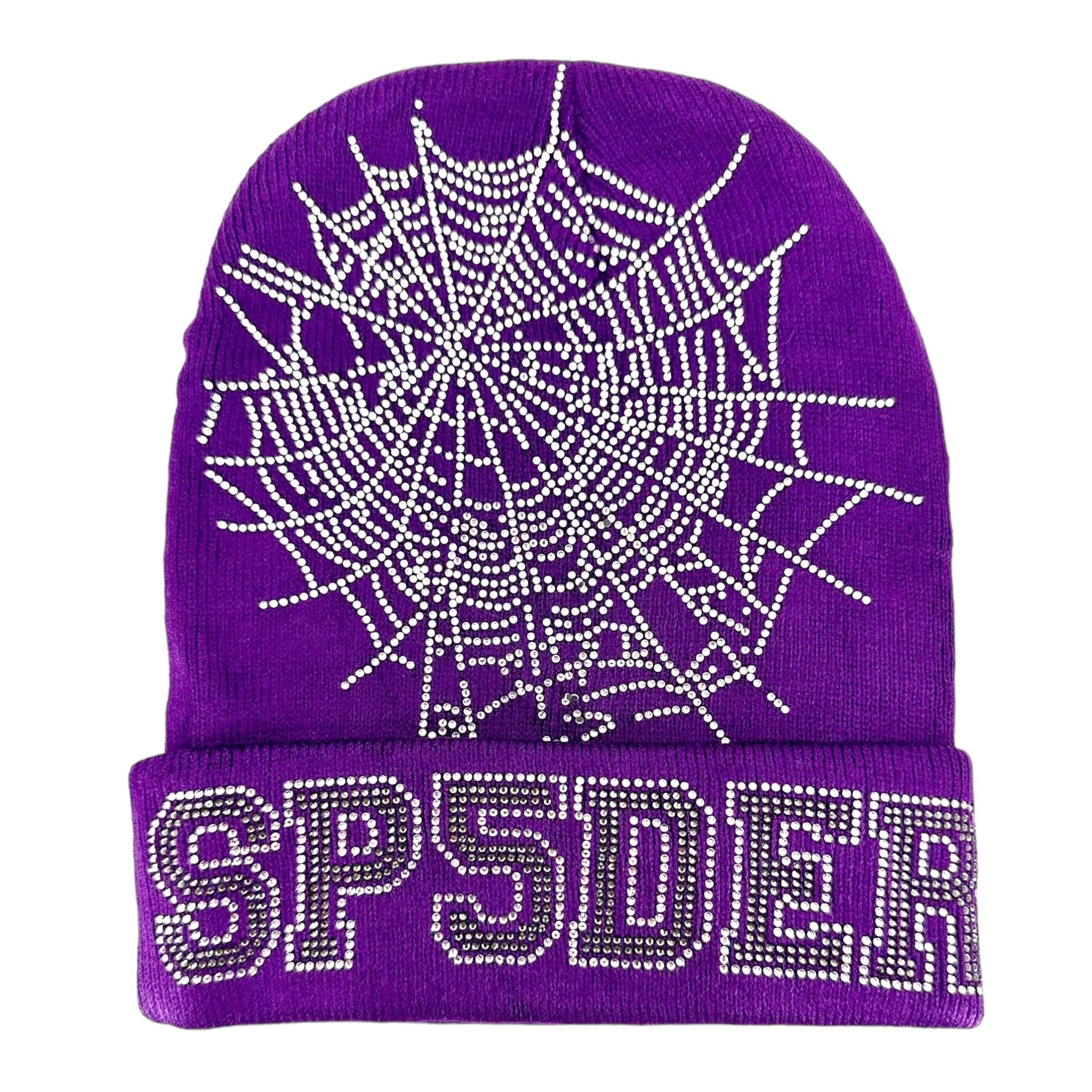 Spider Worldwide Spider Web Beanie Crystal Purple | Grailed