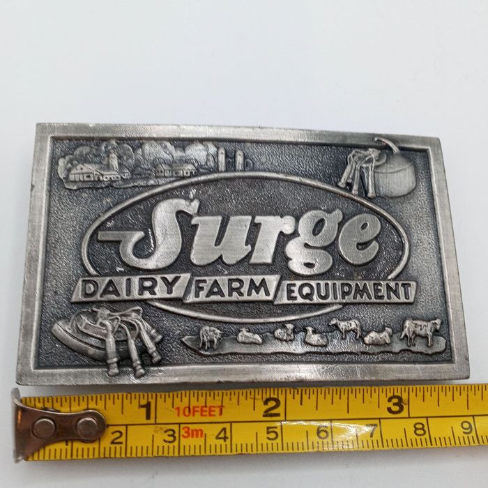 Vintage Surge Dairy Farm Equipment Belt Buckle Vintage 1976 Milking ... Vintage Surge Dairy Farm Equipment Belt Buckle Vintage 1976 Milking ...