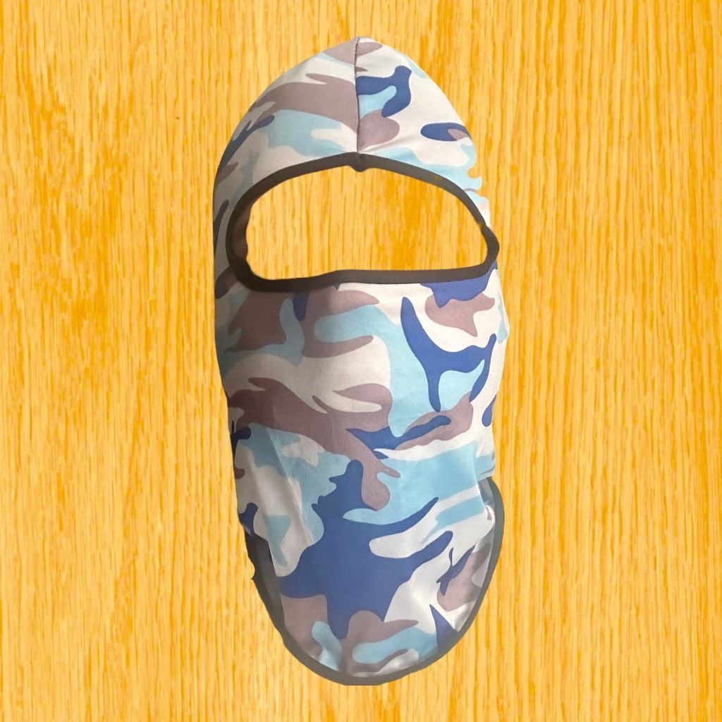 Streetwear Light Blue Camo Tactical Trap Designer Streetwear Balaclava ...