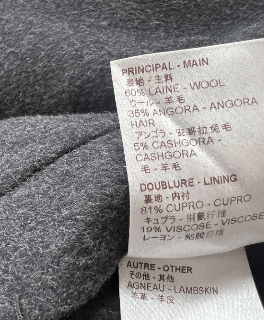 Louis Vuitton LV Grey Coat Wool Cashmere Leather | Grailed